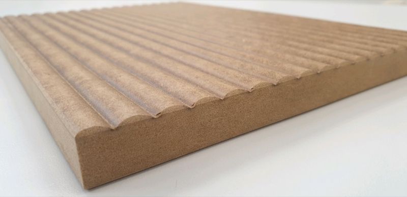 Finsa Fluted MDF 18mm (2800mm x 1200mm) Fibrapan Tex – Hoeys DIY
