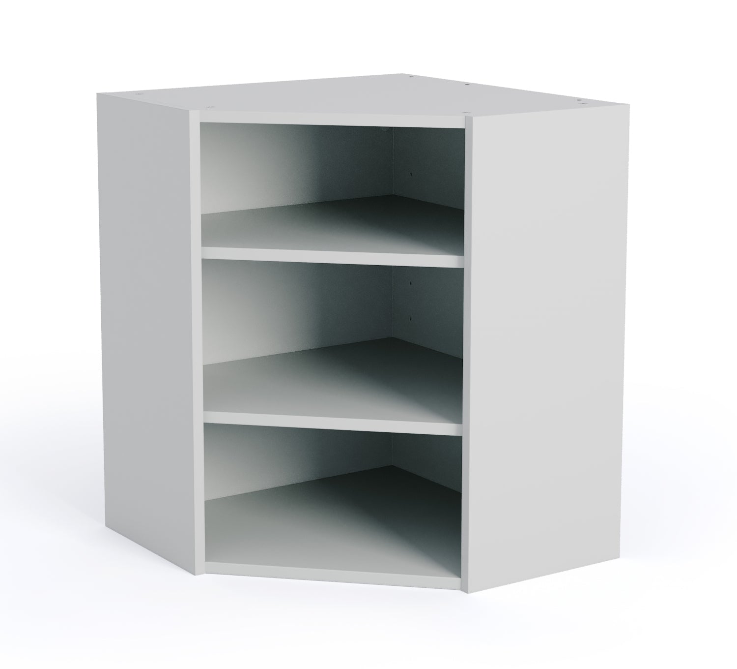 Flat Pack Kitchen Wall Corner Unit 600mm width Natural Grey Hoeys DIY