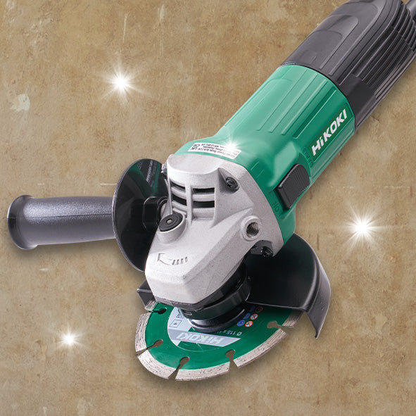 Hikoki G12STX J5 Angle Grinder 115mm with FREE Diamond Blade Hoeys DIY