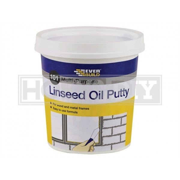 Everbuild 101 Multi Purpose Linseed Oil Putty .5kg – Hoeys DIY